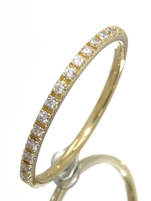 【StarJewelry】スタージュエリー『K18YG 15Pダイヤモンド0.08ct リング ハーフエタニティ』7号 1週間保証【中古】(1824081600015): ブランドジュエリー ...