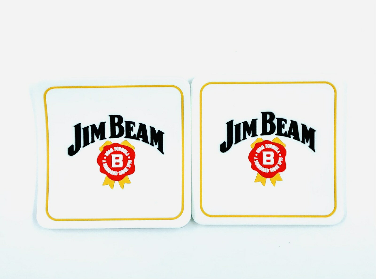 ★ジンビーム コースター (2枚セット)★おうち時間 アメリカン雑貨 アメリカ雑貨 JIMBEAM ラバーコースター 雑貨 おしゃれ ラバーコースター2枚セットです。 お得な2枚セットです！ 文字とマークはボコっとしててかっこいいです！ 材...