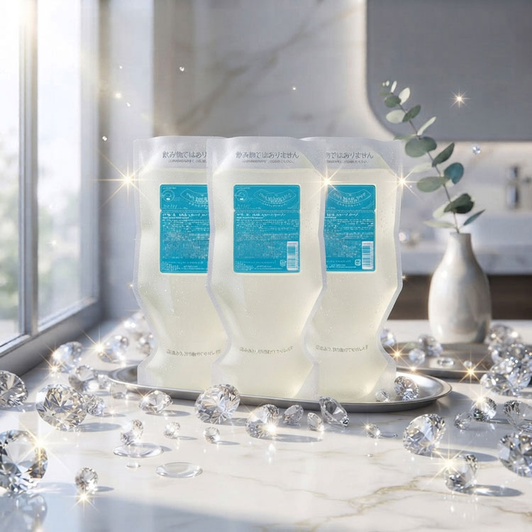 ハツモール DNA スカーフソープ 1000ml 田村治照堂 hatsumoru ■　商品説明「ハツモール DNA スカーフソープ」のたっぷり使える1000ml詰め替え3本セットです。 きめ細やかでクリーミーな泡立ちが、頭皮や毛髪の汚れをす...