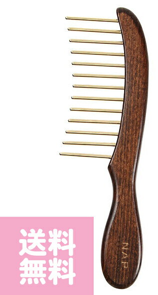 NAP ナチュラルコーム18金メッキピン■　商品説明頭皮ケア＆艶髪ブラシ NAP パドルブラシ（チタンコーティングピン）はプロフェッショナル専用のブラシです。耐久性、耐熱性に優れた素材を使用し製造しています。ピンにチタンをコーティング。静電...