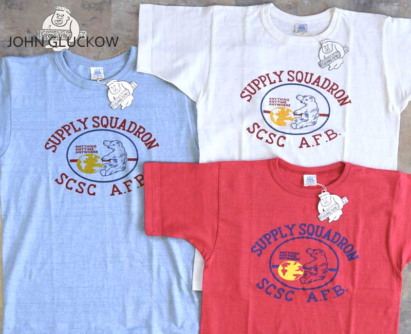 品番 JG-CS06-SupplySquadron 価格 9,500円(税抜) 素材 cotton 社名 株式会社 ウエアハウス ブランド John Gluckow ジョングラッコーJohn Gluckow ジョングラッコー Tシャツ Jo...