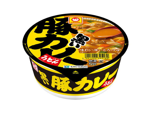 商品情報名称マルちゃん　黒い豚カレーうどん　87g 原材料名油揚げめん(小麦粉(国内製造)、植物油脂、でん粉、食塩、植物性たん白、乾燥酵母、卵白)、添付調味料(食塩、香辛料、粉末野菜、砂糖、豚脂、デキストリン、ポークエキス、しょうゆ、魚介エ...