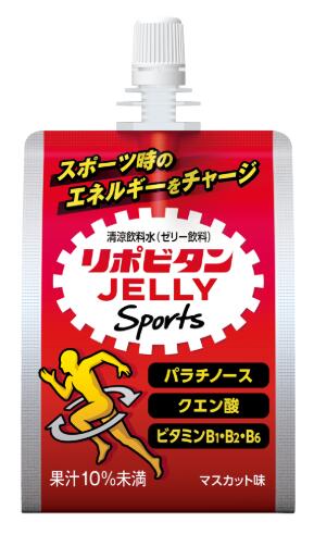 商品情報 商品名 リポビタンゼリー Sports 内容量 180g × 6個 商品特徴 ●マルトデキストリン、フルクトース、パラチノースを組み合わせたマルチカーボ組成。 ●1袋でエネルギー200kcal、クエン酸1200mg、ビタミンB群を...