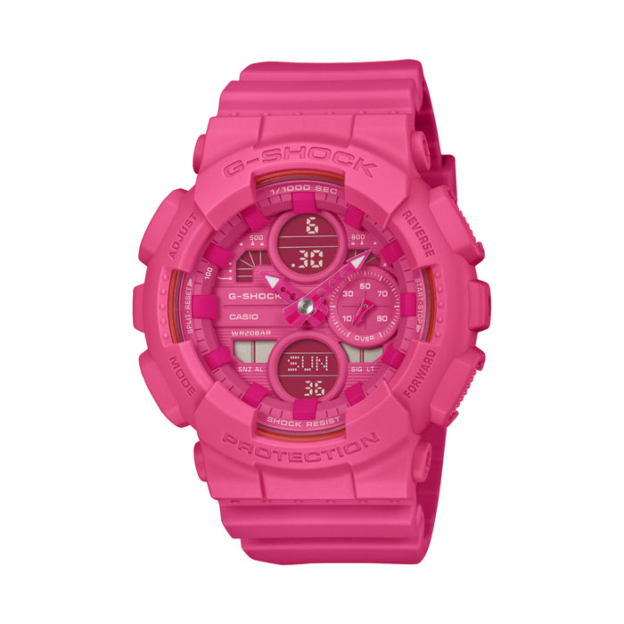 CASIO（カシオ） G-SHOCK（ジーショック） 乳がんの早期発見・診断・治療の大切さを呼びかけるピンクリボン活動の支援の一環として発売されるコラボレーションモデル第3弾。GMA-S140シリーズに歴代のコラボレーション2モデルと同様の...