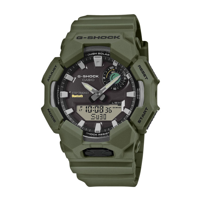 CASIO（カシオ）G-SHOCK（ジーショック） 1983年の発売以来、飽くなき強さを求めて進化を続けるタフネスウオッチG-SHOCKから、ソーラー発電のみでライフログを計測できる、Bluetooth通信機能搭載のビッグケースモデルです。...