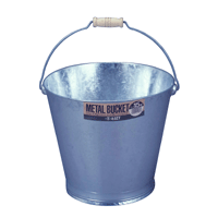 トタン製バケツ 15型 (薄板) JAN：4905891110813 サイズ(mm)：325W×327D×431H 　　　　　(本体/298φ×256H) 材　質：亜鉛鉄板・鉄芯・木 容　量：約13.5L 重　量：約840g 【お取り寄せ商...