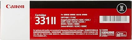 特殊:B00AJH4SXOコード:4960999904825ブランド:キヤノン規格：CRG-331IIBLK商品カラー: ブラックサイズ情報:Pack 1商品サイズ: 高さ10、幅10、奥行き10商品重量:785この商品についてタイプ:純正...