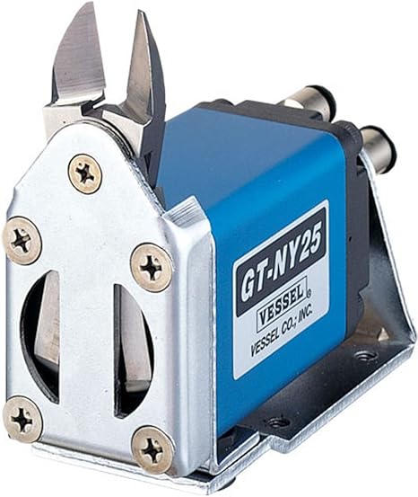特殊:B00D5JR02Oコード:4907587309679ブランド:ベッセル(VESSEL)規格：GT-NY25商品重量:580 ブレードは別売です。能力(Φmm):軟質樹脂5.0/硬質樹脂3.4空気消費量(cm3/回):184スライド方...