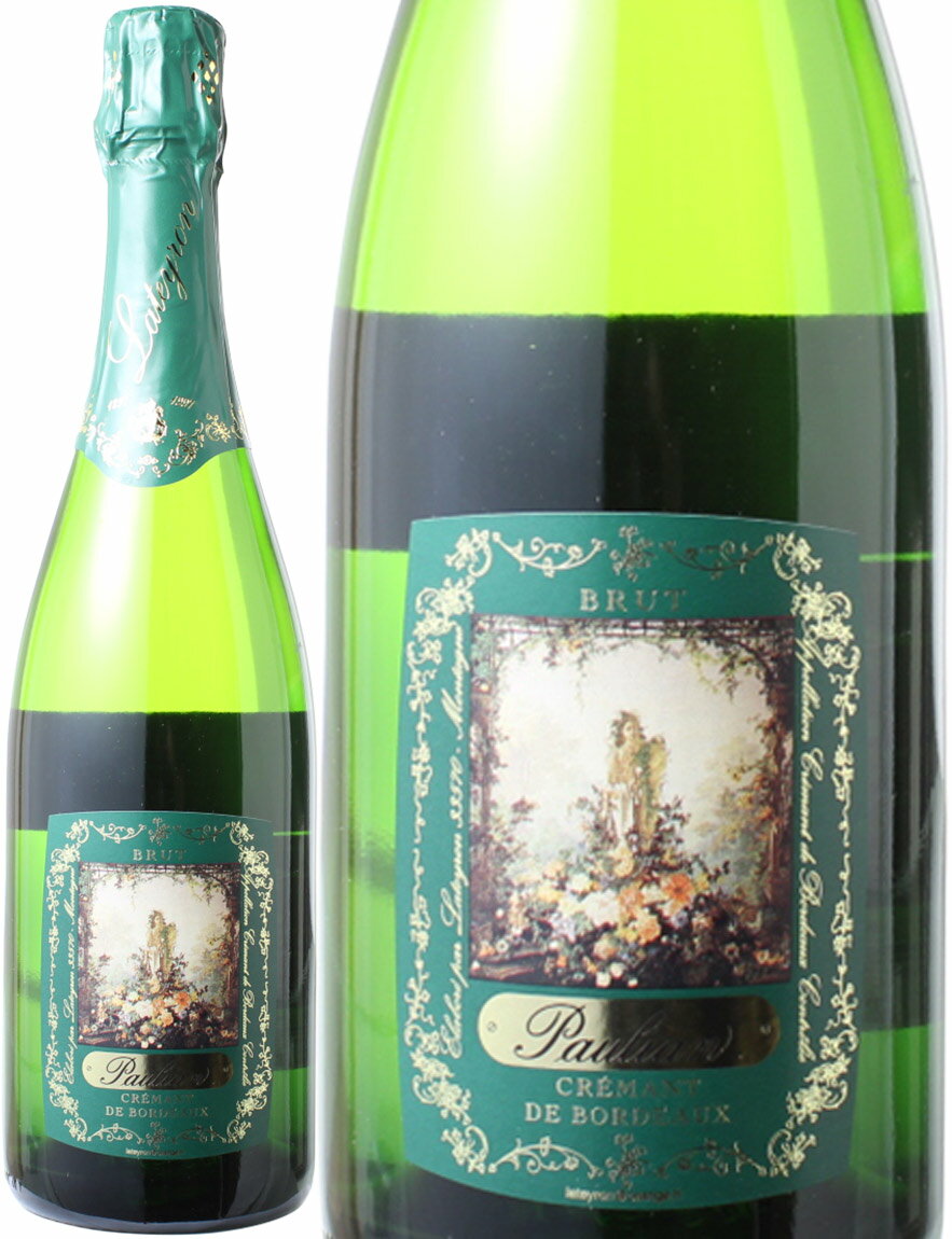 ワイン名 Lateyron "Paulian" Cremant de Bordeaux Brut ワイン種別 発泡ワイン・白 ブドウ品種 セミヨン70%、カベルネ・フラン30% 生産者 ラテイロン 産地 フランス・ボルドー 原産地呼称 クレ...