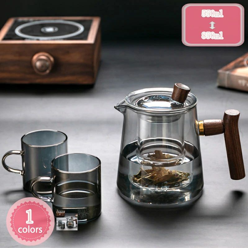 メイン素材:ガラス【容量xセット内容】550ml 700ml 850ml【茶葉がゆっくりと開く様子を見えますよ!】透明度の高いガラスで茶葉の動きや色の出具合がクリアに見えます。注ぎ口の形が秀逸で、液だれしにくいハンドルはしっかりと握ることが...