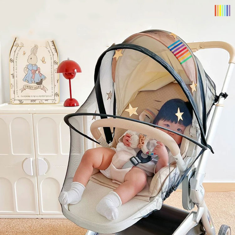 商品説明商品名*蚊帳の取付方法は動画をご覧ください【高品質素材＆通気性】赤ちゃんを紫外線と虫刺されから守る蚊帳です。アレルギーの子供のためにほこり花粉避け、直接日光から赤ちゃんを守ります。熱中症対策として使えます。【蚊や害虫虫除け】ベビーカ...