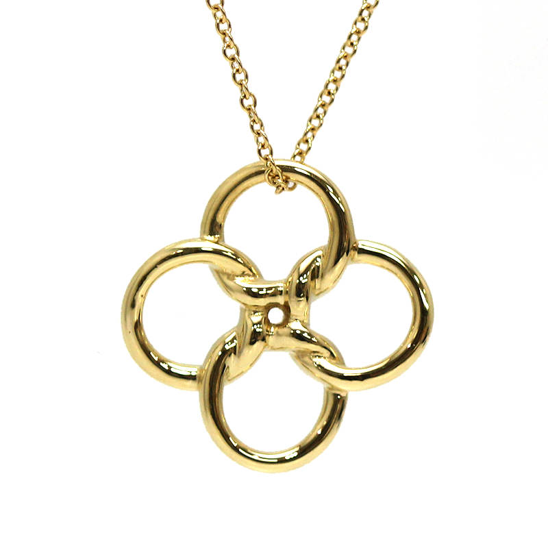 ブランド Tiffany&Co. / ティファニー 商品名 クアドロフォリオ ネックレス 素材 K18 サイズ 全長：約40cm トップ：約 横1.9cm×縦1.9cm 重さ 約5.0g 付属品 無し 状態 AAランク(USEDにより若干の...