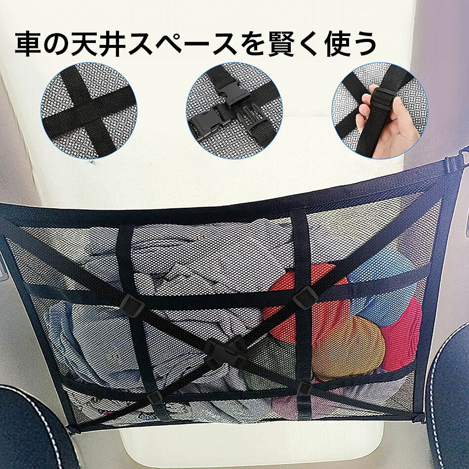 &nbsp;商品詳細 商品名 車用 天井 収納具 サイズ 80X55CM 重量 250g