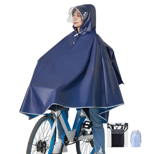 持ち運びや収納が簡単なレインポンチョ:Facecozyの自転車用レインコートには、レインコートの収納袋と自転車用の前置きポータブルハンギングバッグが付属しています。レインコートを簡単に折り畳んで収納袋に入れることができ、自転車用のハンギング...