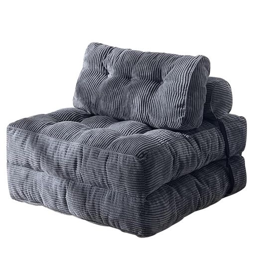 【商品仕様】 サイズ:ソファ時 幅85x奥行き85x高さ40cm ベッド展開時 幅85x奥行き190x高さ20cm 材質:貼り材 ポリエステル 中材:高弾性スポンジ 【使い方自由な3WAYソファ】ソファ、カウチ、ベッドの3タイプで自分のスタ...