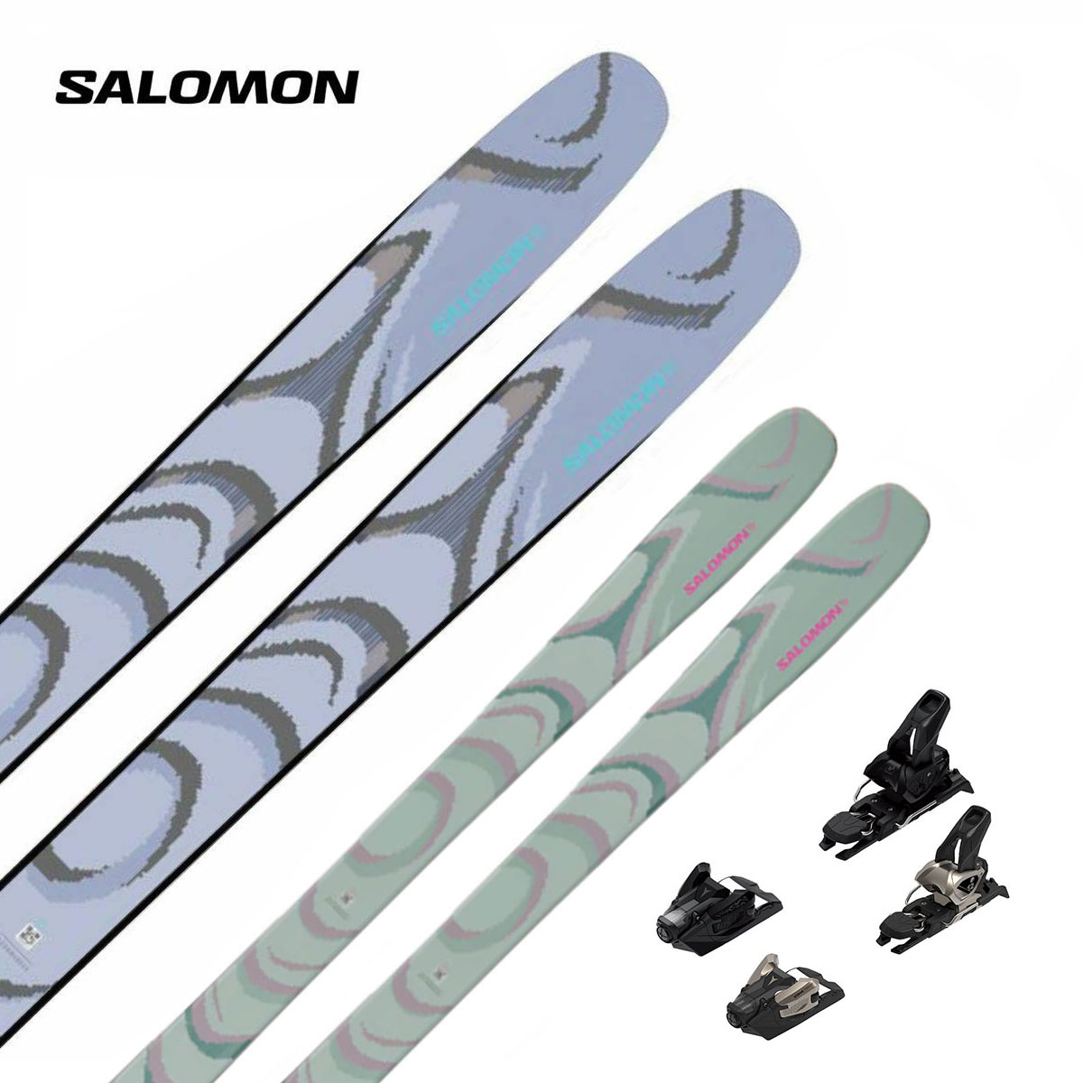 メーカー希望小売価格はメーカーカタログに基づいて掲載していますSALOMON サロモン スキー板■QST 100 COSMIC SKY / ICEBERG GREENキューエスティー 100 コスミック スカイ / アイスバーグ グリーン■...