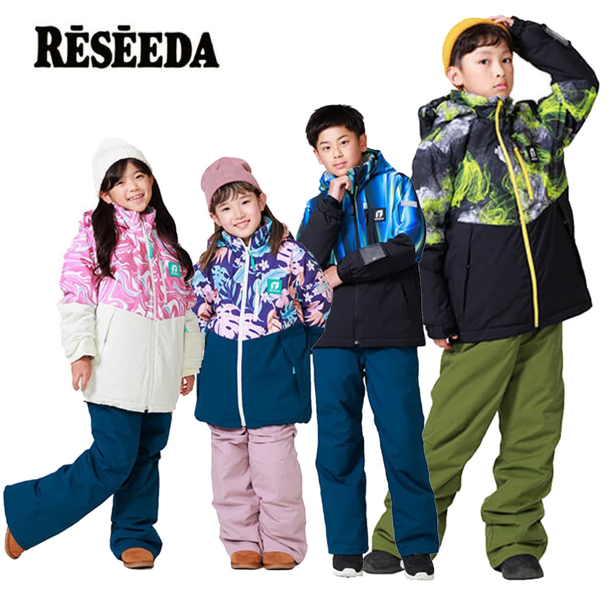 メーカー希望小売価格はメーカーカタログに基づいて掲載しています RESEEDA レセーダ スキーウェア 上下セット■RES78002 JUNIOR SUITジュニアスーツ無地×柄のデザインが今っぽい！柄が入ることで雰囲気がガラッと変わります...
