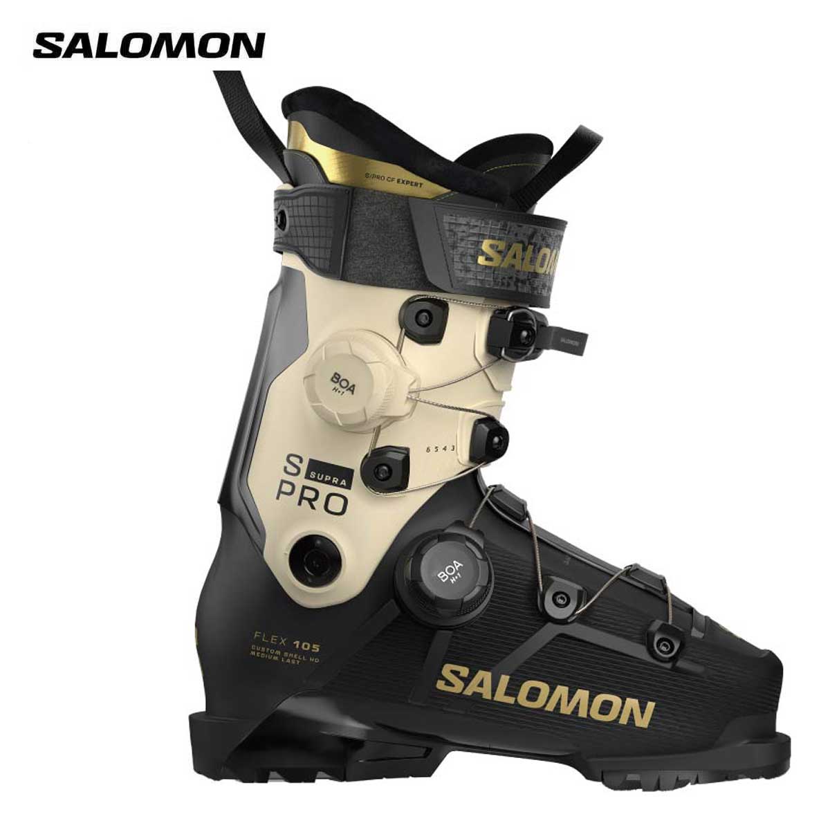 SALOMON サロモン スキーブーツ■S/PRO SUPRA DUAL BOA 105 W S/PRO スープラ デュアル ボア 105 Wフレックス（硬さ）：105ラスト（幅）：100-106mmCOLOR・Black/Birch/Go...