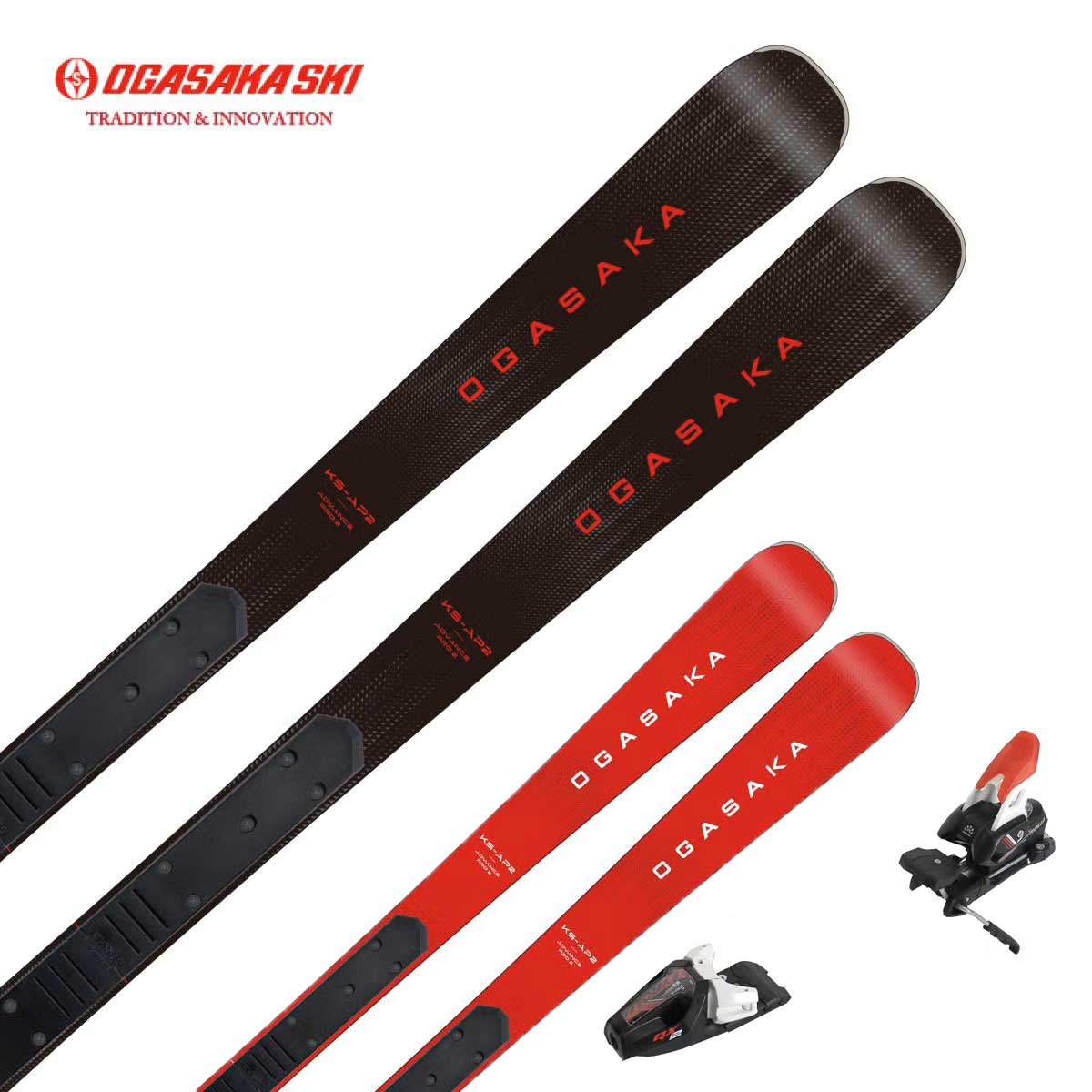 OGASAKA オガサカ スキー板■KEO'S KS-AP2/BK■KEO'S KS-AP2/RD■155cm　R：( 11.1 m)サイドカット：( 120/67/102 mm)■160cm　R：( 11.9 m)サイドカット：( 120...