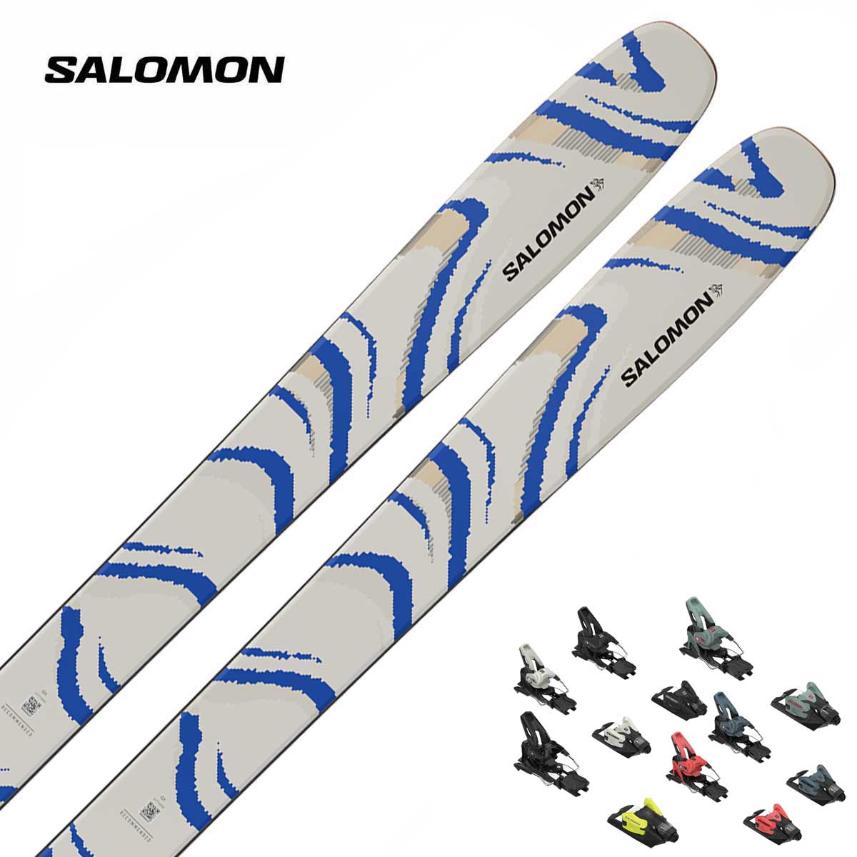 SALOMON サロモン スキー板■QST 106 ALMOND MILK キューエスティー　106　アーモンド　ミルク■157cm　R：(16.5m)サイドカット：(136/106/123mm)■165cm　R：(17.5m)サイドカット...