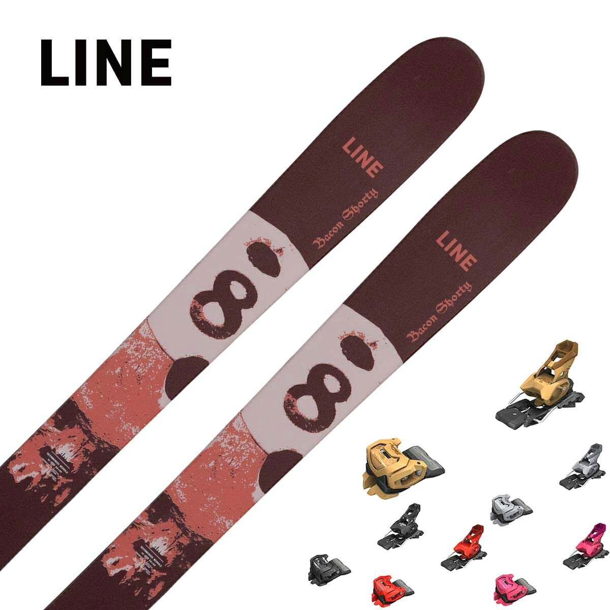 LINE ライン スキー板■BACON SHORTYベーコン ショーティ■145cm R：( - m)サイドカット：(133/107/129 mm)■155cm R：(14.0 m)サイドカット：(133/107/129 mm)■165cm...