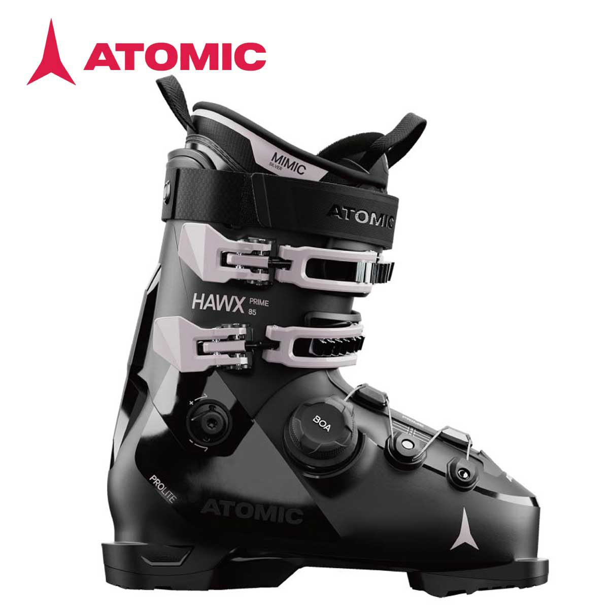ATOMIC アトミック スキーブーツ■HAWX PRIME 85 BOA W ホークス プライム 85 ボア Wフレックス（硬さ）：85ラスト（幅）：100mm (Medium Width / MV)■COLOR・Black/Dust■S...