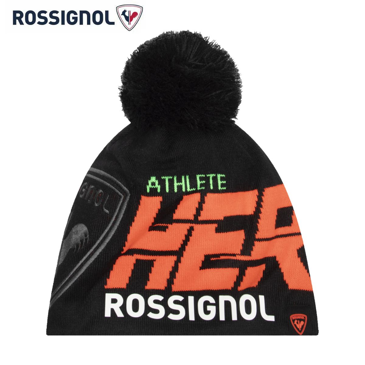 ROSSIGNOL ロシニョール スキーニット帽■RLNMH05 PRO HEROプロヒーロー素材・100% Acrylic・Lining: 100% recycled polyester fleece band・RECYCLED LINI...