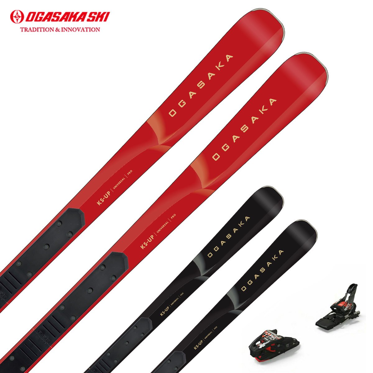OGASAKA オガサカ スキー板■KEO'S KS-UP RD/BK■155cm R：( 12.1 m)サイドカット：( 117/69/102 mm)■160cm R：( 12.9 m)サイドカット：( 117/69/102 mm)■16...