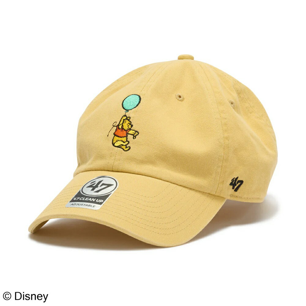ディズニーキャラクターをデザインしたコレクション。コンパクトサイズにアレンジしたドウィニー・ザ・プーをフロントにレイアウトしています。 '47 CLEAN UPは、柔らかいクラウンとカーブしたバイザーの定番シルエットのアジャスタブルキャップ...