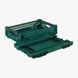 外寸(mm)：W600×D400×H135口元内寸(mm)：W570×D368×H125有効内寸(mm)：W566×D364×H115容量：24リットルカラー：グリーン底面形状：-材質：PP圧縮荷重：10.8kN(1100kgf)オプション...