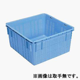 外寸(mm)：W672×D653×H340口元内寸(mm)：W600×D600×H327容量：109リットルカラー：ブルー底面形状：-材質：PP圧縮荷重：5.58kN(570kgf)オプション：-嵌合商品：-使用例：-その他：底面外寸:W5...