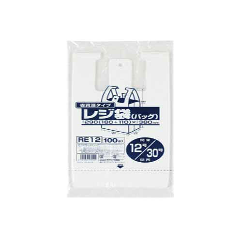 ●入り数：6000枚/ケース（※100枚/冊×20冊×3箱）●関東12号/関西30号●サイズ（厚み×幅（仕上幅+マチ）×高さ）：0.011×290（180+110）×380mm●色：乳白●材質：HDPEジャパックス・JAPACK’S