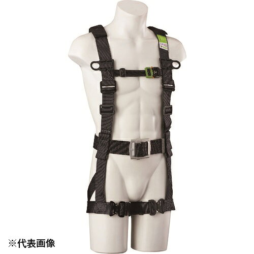 【特長】●胴ベルト付なので腰つり道具も取り付け可能です。【用途】●建設・土木・造船・橋梁・鉱山・工場・プラントなどに。【仕様】●サイズ:L●色:ブラック●腿バックル:ワンタッチ●胴ベルト幅×長さ(mm):50×1300●ベルト幅(mm):4...