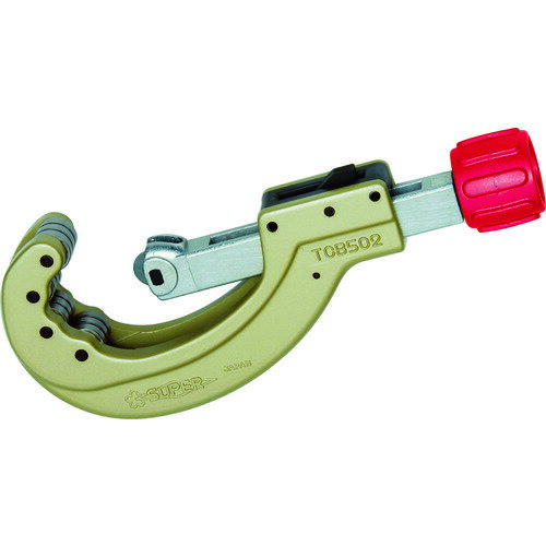 【特長】●ベアリング装備により作業性が向上しています。●アクション機構により優れた作業性です。●ステンレス管に簡単で、安定した溝付けができます。●スペア用替ロール内蔵です。【用途】●パイプ接続用溝付け専用工具。【仕様】●切断能力(mm)：1...