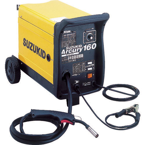 【特長】●200V専用、ノンガス/MIG/MAG兼用直流半自動溶接機です。●4段階電流切替スイッチ、ワイヤスピード調節ダイヤルで、板厚、材料に応じた最適な溶接条件が設定できます。●使用率オーバー防止機能搭載で使い過ぎによる内部トランスの焼損...