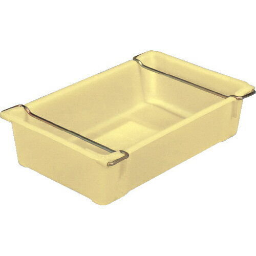 外寸(mm)：W634×D404×H146内寸(mm)：W591×D360×H136有効内寸(mm)：W558×D327×H122容量：25.8リットルカラー：クリーム底面形状：SG材質：PP圧縮荷重：11.03kN(1125kgf)オプシ...