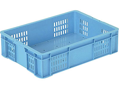 外寸(mm)：W545×D390×H140内寸(mm)：W500×D355×H135有効内寸(mm)：W493×D348×H129容量：23.5リットルカラー：ブルー底面形状：SG　水抜き孔有材質：PP圧縮荷重：25.5kN(2600kgf...