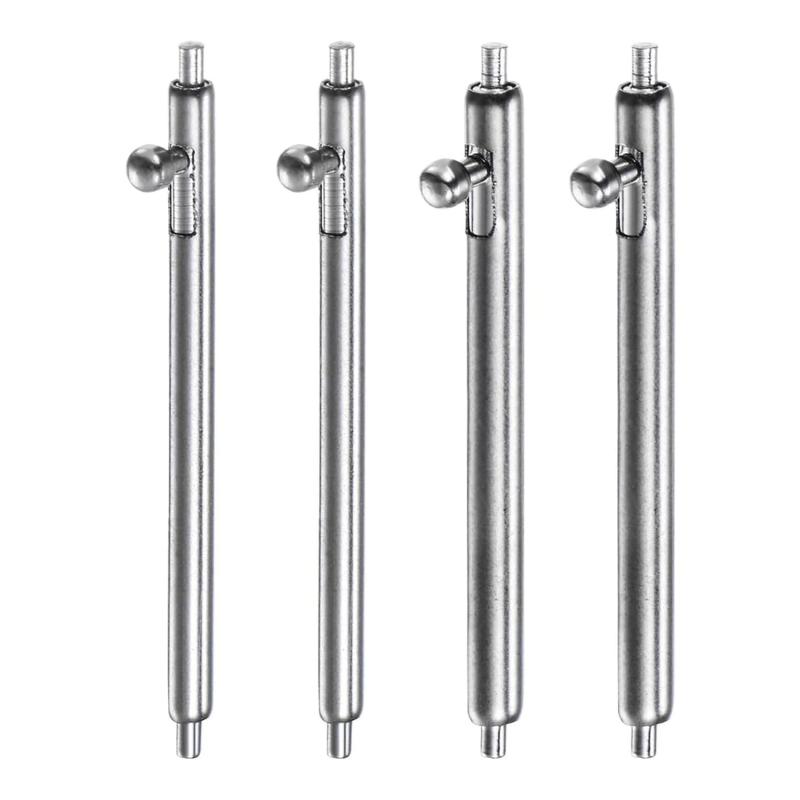 Jumpsunfun 時計ベルト用ステンレススチール バネ棒 Quick Release 直径(Φ)1.5mm ワンタッチピン 腕時計汎用スプリングバー 4本セット素材：304Lステンレススチールサイズ：ラグ幅12mm, 13mm, 14m...