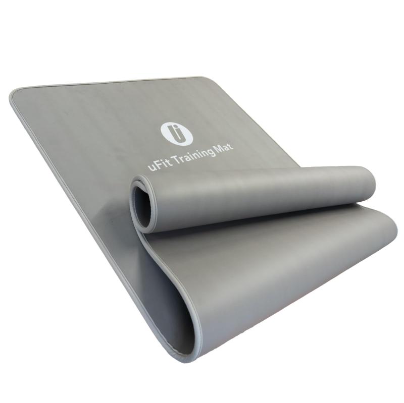 【日本国内メーカー】uFit Trainingmat トレーニングマット 10mm 15mm 厚め 90cm*200cm 幅広 大きめ 痛くない 滑らない NBR 防音 防水 プロアスリート 水谷隼 愛用【一般的なマットの1.6倍】uFit...