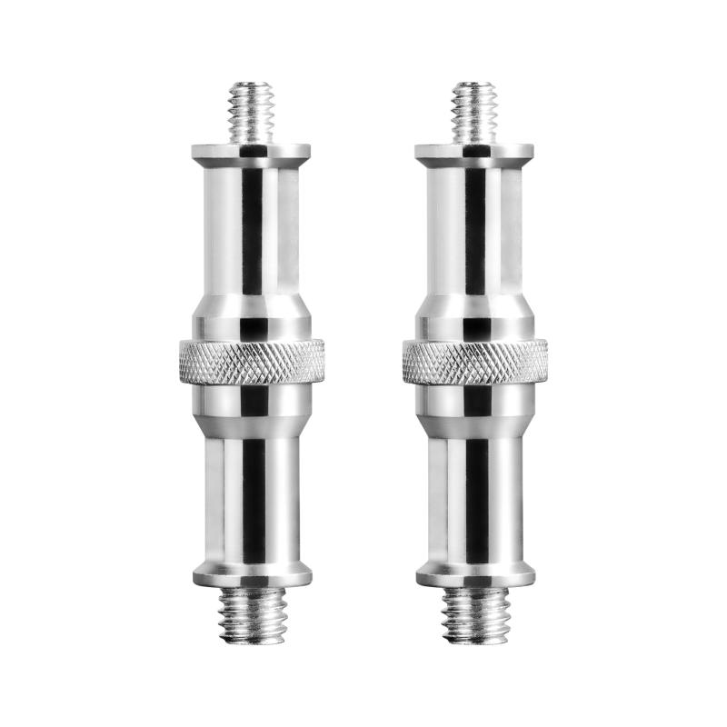 Selens 汎用1/4 "と3/8 "オスネジ スピゴット 平らな部分がある 変換 アダプター ダボ