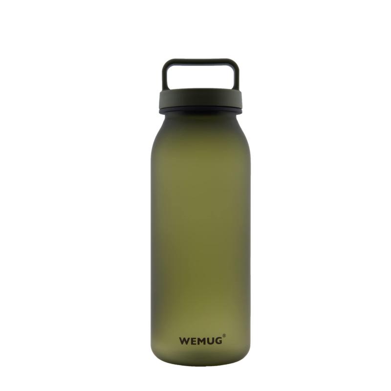 WEMUG ウォーターボトル 620ml (超軽量・パッキンレスで高密閉) スポーツボトル プラスチック 水筒 Handled