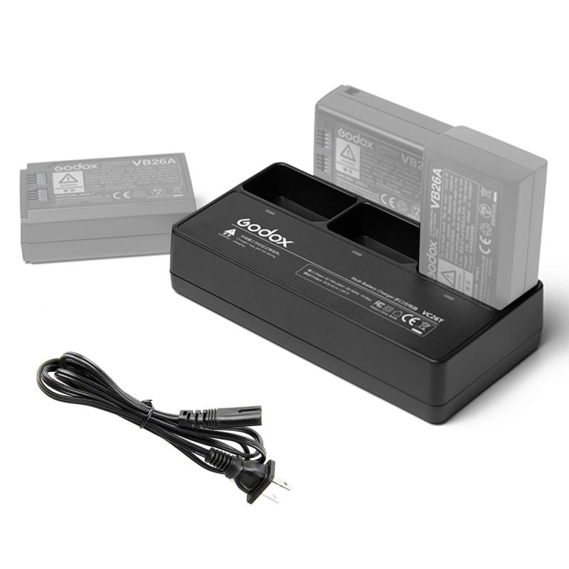Godox VC26T Godox V1/ V860IIIシリーズフラッシュスピードライトバッテリー VB26A/VB26B/VB30用【Godoxフラッシュバッテリー用充電器】この充電器は、Godox V1/ V860IIIシリーズフラッ...