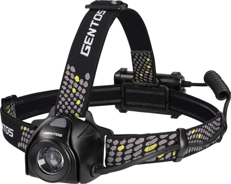 GENTOS(ジェントス) LED ヘッドライト USB充電式 【明るさ550～720ルーメン/実用点灯6～8時間/後部認識灯】 専用充電池/単3 ヘッドベイダー HV-033HD/HV-133H/HV-1000R