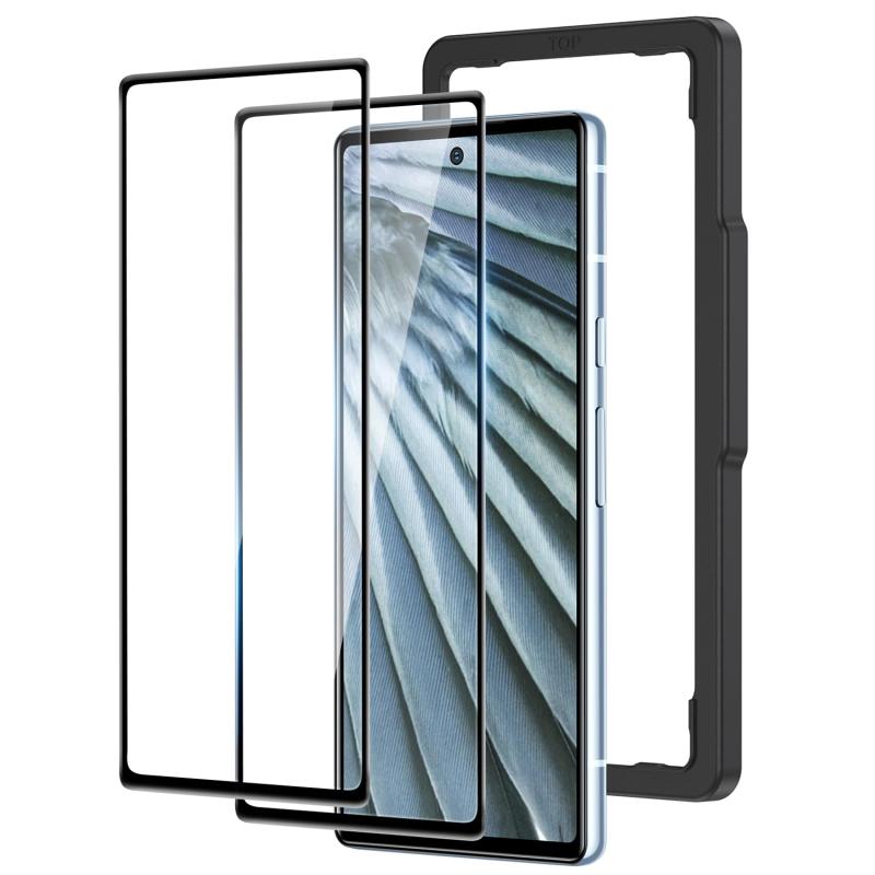 NIMASO ガラスフィルム Google Pixel 7A 用 強化ガラス 液晶 保護フィルム 指紋防止 高透過率 衝撃吸収 2枚入り サイズ改良 貼り付け簡単 グーグルピクセル7a 対応 NSP23G697【対応機種】Google Pi...