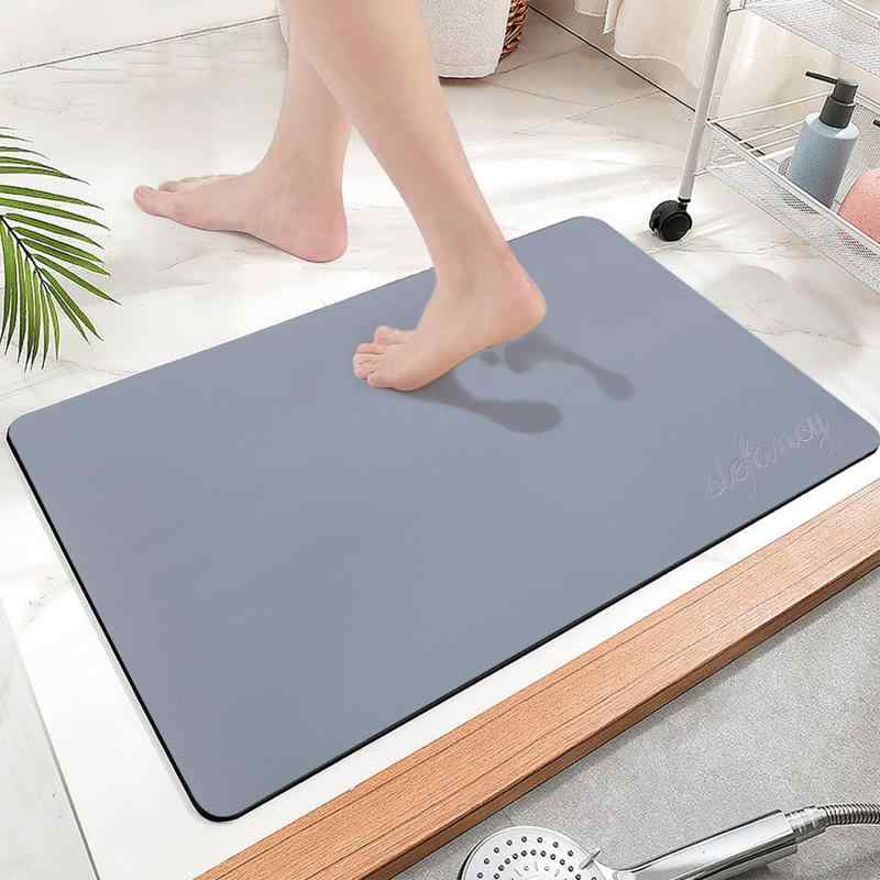 バスマット ソフト お風呂マット 足拭き吸水 速乾 抗菌 滑り止め 浴室 脱衣所 洗面所 吸水マット 柔らかい 洗濯可能 収納便利