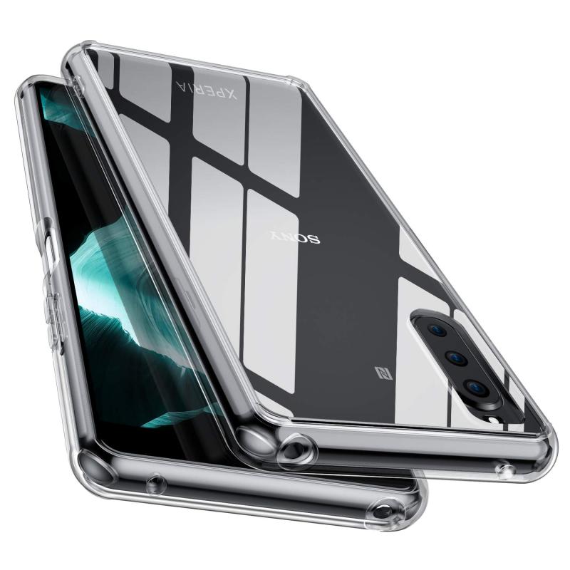 【全透明 耐衝撃性 】McDuLL Xperia 10 ケース クリア 2重構造 [TPU+PC] ストラップホール付き 傷防止 四隅滑り止め 耐衝撃 薄型 ワイヤレス充電