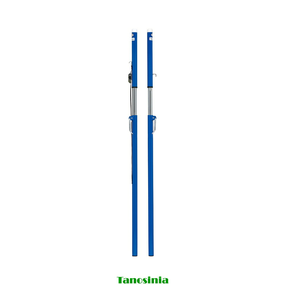 【商品の仕様】●サイズ／支柱高さ135〜225cm（無段階）●重さ／15.4kg/組●材質／支柱40mmスチールパイプ（肉厚3.5mm）●支柱高さ無段階調節ワンタッチストッパー式●下部ゴム付き●日本バドミントン協会検定品【商品の説明】・ベル...