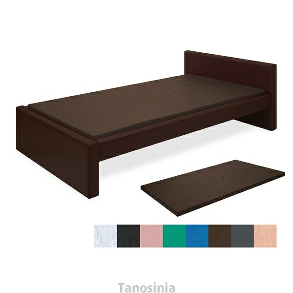 【 高田ベッド LSベッド　TB-988 】■寮や宿舎用等の施設向けとして最適なレザー製カジュアルベッド。■側地が不織布の高密度で軽量の5cm厚ハードウレタンマット標準装備。●クッション厚：5cm　●重量：約41kg業務用ベッド LSベッド...