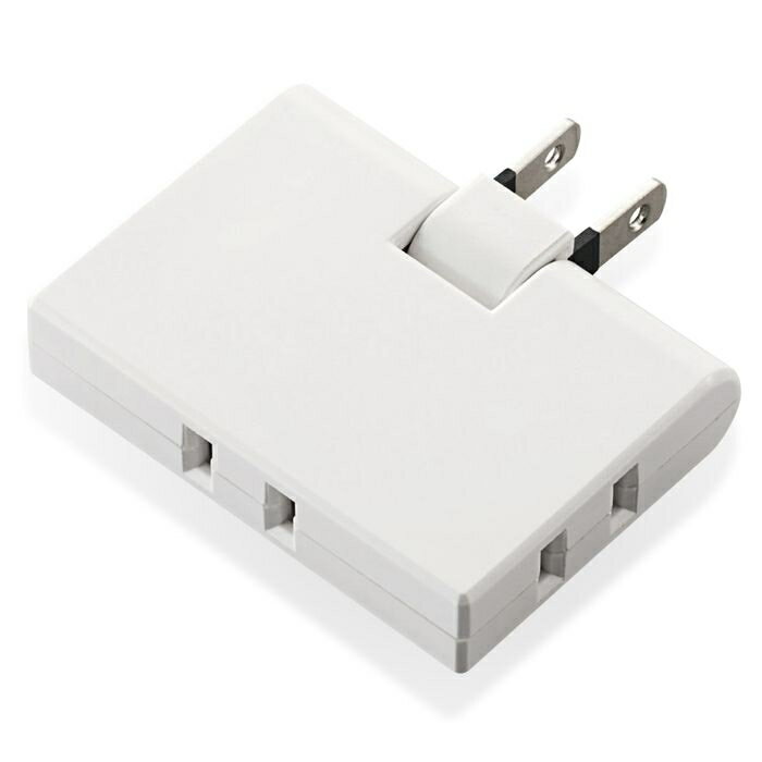 ●1つのコンセントから3口に電源を分配することができるトリプルタップです。 ●薄型タイプなので狭いスペースでの使用にも最適です。 ●狭い場所でも配線しやすい180°スイングプラグを採用しています。 ●プラグの刃の根元に絶縁キャップが付いてお...
