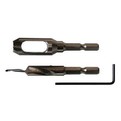 ●皿取錐と埋木錐のお得なセット●【用途】●ビスの下穴(3mm)、皿取(8mm)、木栓作り(8mm)用ドリル●【機能・特徴】●インパクトドライバ・電気ドリルでご使用ください●皿取錐/ビスの下穴と皿取、埋め込み用の下穴あけが同時にできます●埋木...